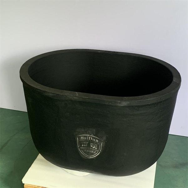 Quality Thermal Shock Resistance Clay Graphite Crucible Cylindrical Crucible For Melting for sale