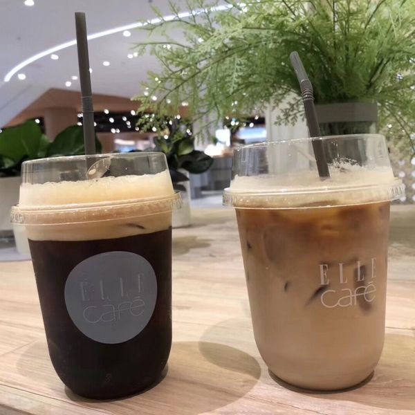 Quality Food Grade Pet Coffee Disposable Plastic Cups 500ml For Cold Cafe Customized for sale