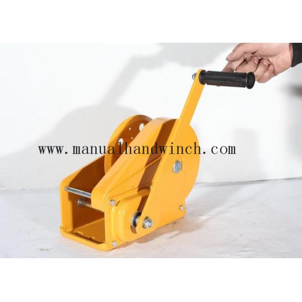 Quality LDE1800N 1800lbs Hand Crank Winch With Automatic Brake for sale