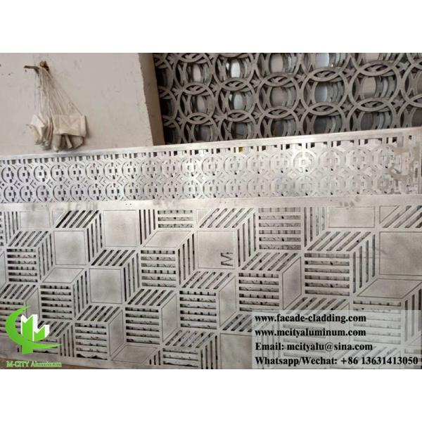 Quality Powder Coated Perforated Aluminum Facade Cladding Customized Metal Facade Panel for sale