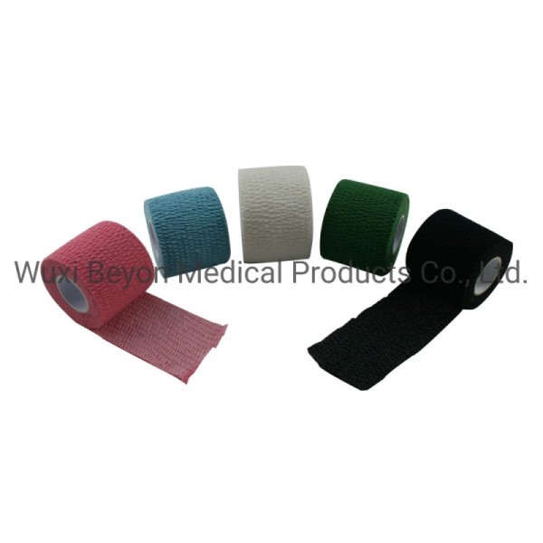 Quality Plaster Elastic Adhesive Fabric Tape Weightlifing Tearable Light for sale