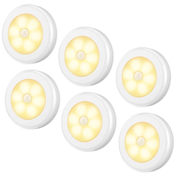 Quality CE 26mm Wireless Round Led Night Light Cabinet Battery Night Lamp for sale
