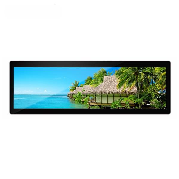 Quality 37inch Ultra Wide Shelf Edge Digital Monitor Screen Stretched Strip Screen for sale