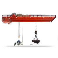 Quality Grab And Magnet Type Double Girder Material Handling Crane With Boxed Bridge for sale