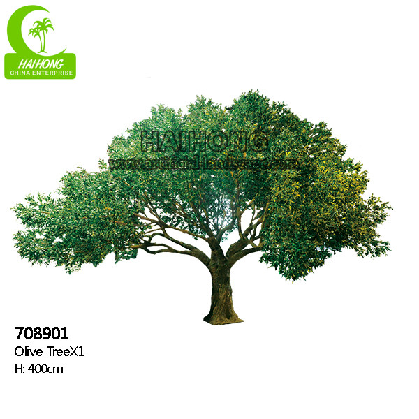 Quality Flame Retardant HAIHONG 400cm Artificial Olive Tree Realistic for sale