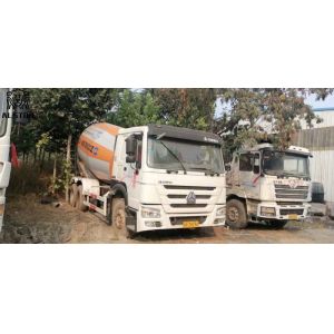 Quality Howo 6x4 Used Concrete Mixer Truck , 10cbm On Site Cement Mixing Truck for sale