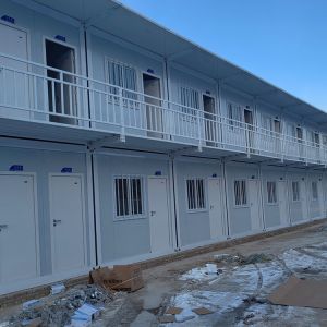 Quality Air Vents Standard Container House Double Storey Fireproof With Steel Constructi for sale