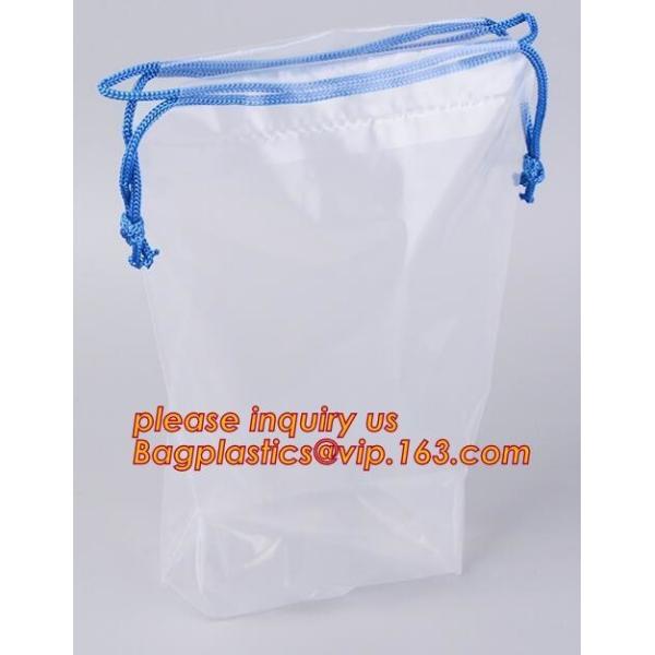 Quality biodegradable Customized Laundry Drawstring Poly Bag Plastic Laundry Bag For for sale