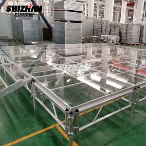 Quality Aluminum Adjustable Portable 4x4  Acrylic Outdoor Music Stage for sale