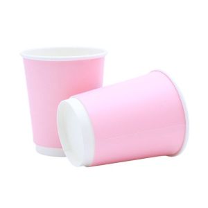 Quality Double Wall Paper Coffee Cup 16 Oz Customized With Lids For Home Restaurant for sale