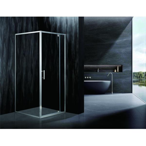 Quality 6mm Transparent Bathroom Shower Glass Cabinet 1800x800 for sale