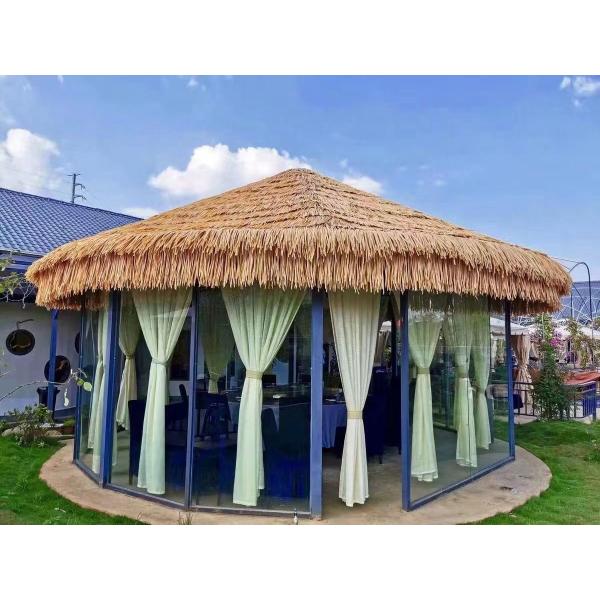 Quality Fireproof Original Super Long Lifespan Synthetic Artificial Straw Thatch at Best for sale
