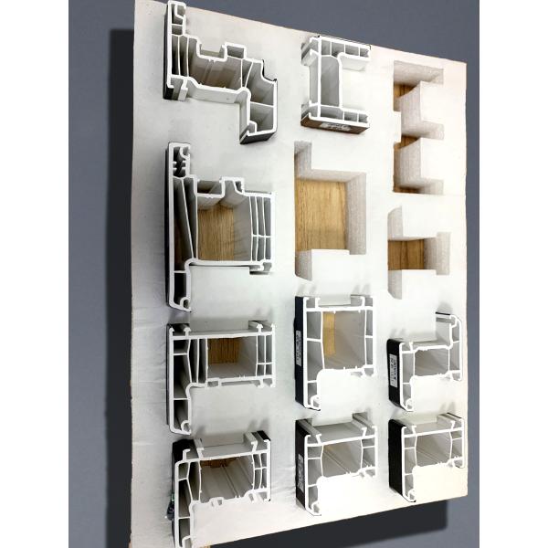Quality High Security UPVC Window Profiles Weather Resistant Custom Design for sale