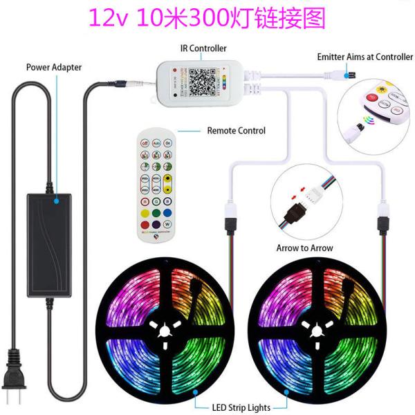Quality Flexible LED Strip Lights Smart Remote Control RGB Light for Energy and Mood for sale