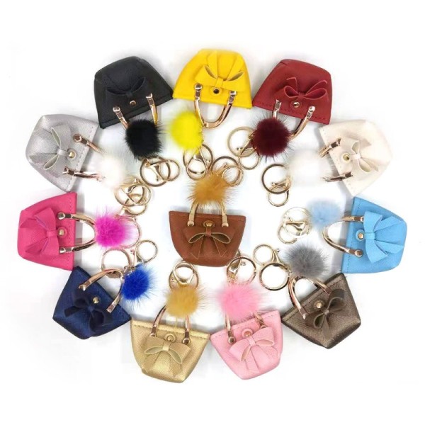 Quality Black 35g PU Leather Coin Purse Wallet Keychain Lightweight Promotional Gifts for sale