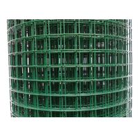 Quality 3X 50Ft 1.5in PVC Coated Welded Wire Mesh Galvanized Hardware Cloth Plant Cage for sale
