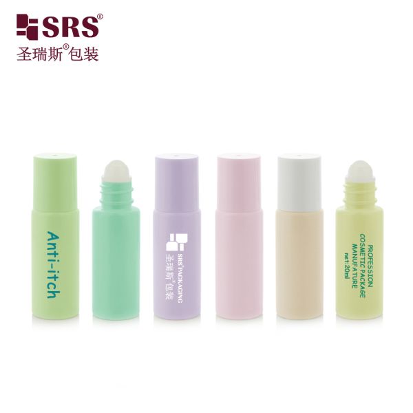 Quality PET 15ml 20ml Empty Round Glossy Finished Roller Ball Bottle Wholesale for sale
