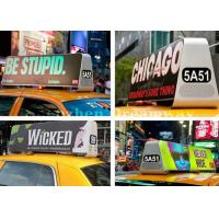 Quality 4G / Wifi Control Taxi Top Led Display , Small LED Billboard Advertising Signs for sale
