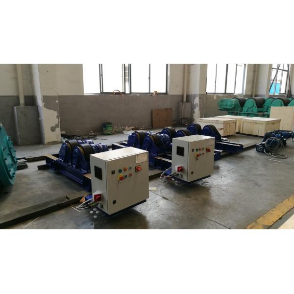Quality 2800mm Adjustable 10T Pipe Welding Vessel Rollers With PU Wheel for sale