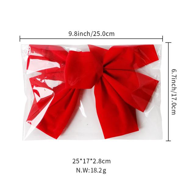 Quality Customized Red Velvet Light Ribbon Bows for Birthday and Party Decorations for sale