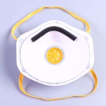 Quality Multi Layers Soft Valve Dust Mask , Dust Face Mask Black Color With Elastic Band for sale