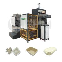 Quality Small Biodegradable Bagasse Pulp Molding Machine Automatic Sugarcane Plate for sale