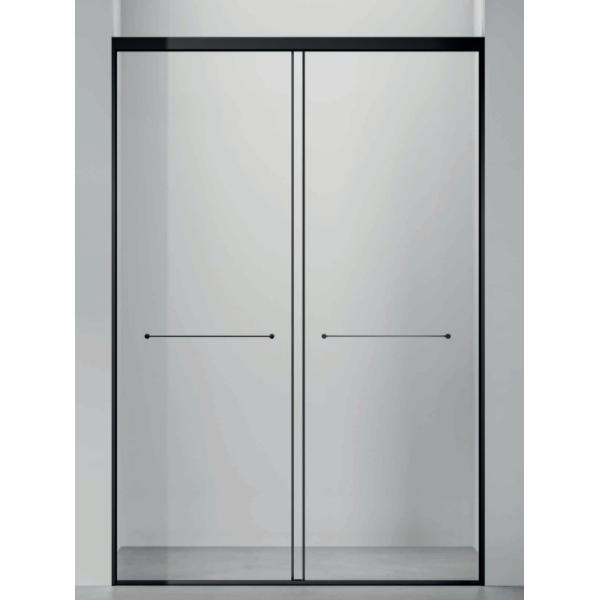 Quality Stainless Steel,Bathroom Shower Room,Double Sliding Door,Matt Black for sale