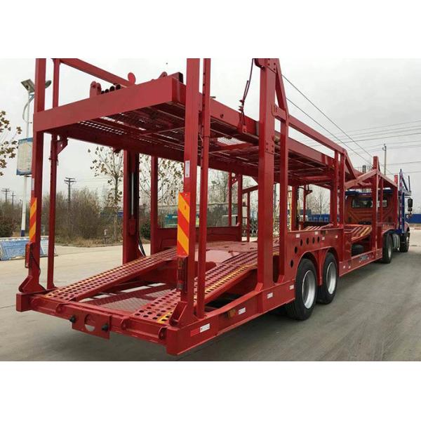 Quality High Performance 2floors 6/8/10units Car Semi Trailer With Hydraulic Lifting for sale
