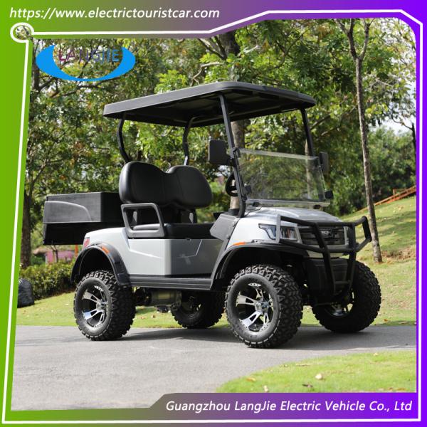 Quality 2 Seater Electric Car With Cargo Box 48V Club Car Utility Vehicle  For Hotel for sale
