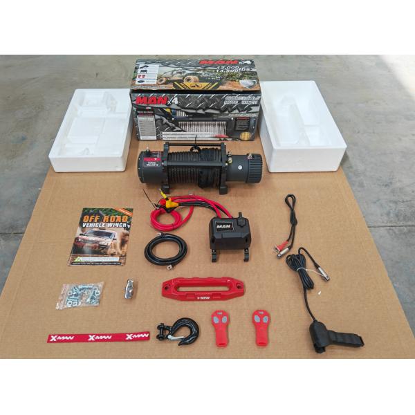 Quality OEM Car Offroad Winch 4x4 13500lbs Synthetic Rope for sale