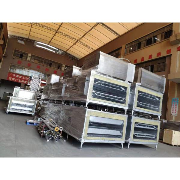 Quality 304 Stainless Steel 1.5mm Sheet Chamber Bakery Tunnel Oven for sale