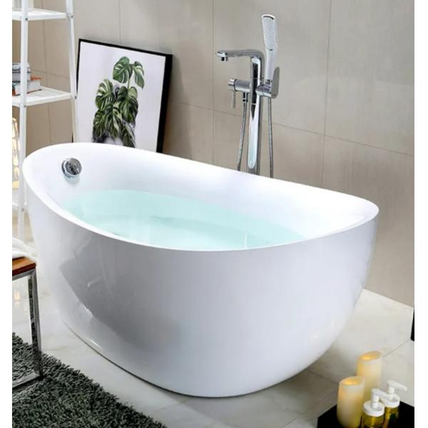 Quality Customization Oval Stand Alone Bathtub Egg Shaped Freestanding Bath Space Saving for sale