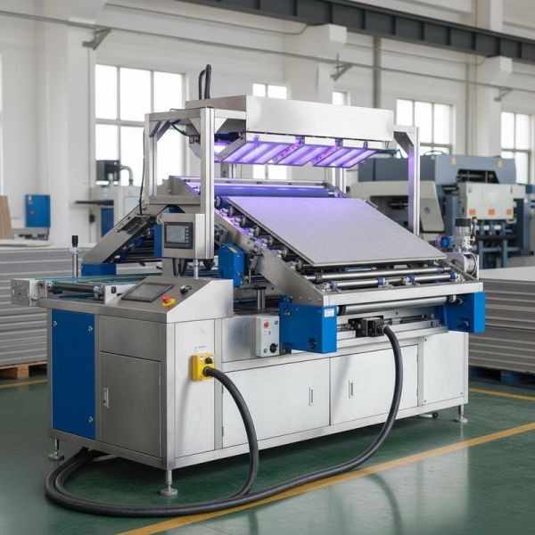 Quality UV Coating Machine 90deg Rotating Electric For cement Fiberboard for sale