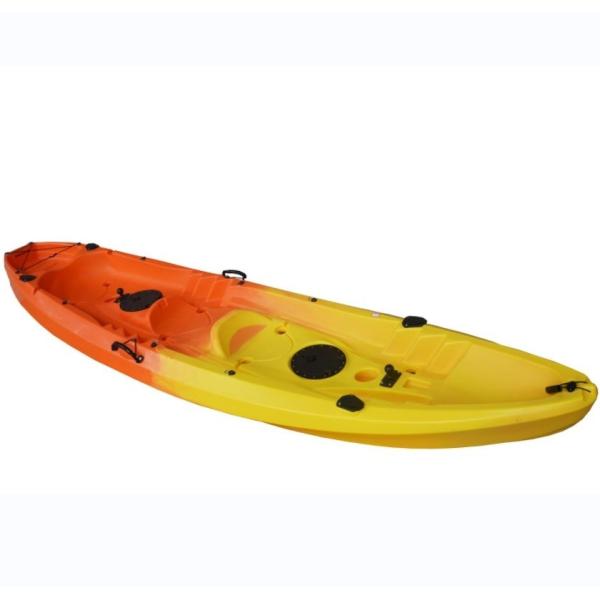 Quality LLDPE/HDPE Material 2 Person Canoe for Family Kayaking Woowave Gradient Fishing Kayak for sale