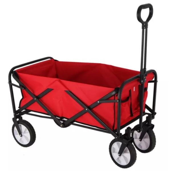 Quality 260KGS Capacity Foldable Wagon Cart Outdoor Tools Collapsible Beach Wagon for sale