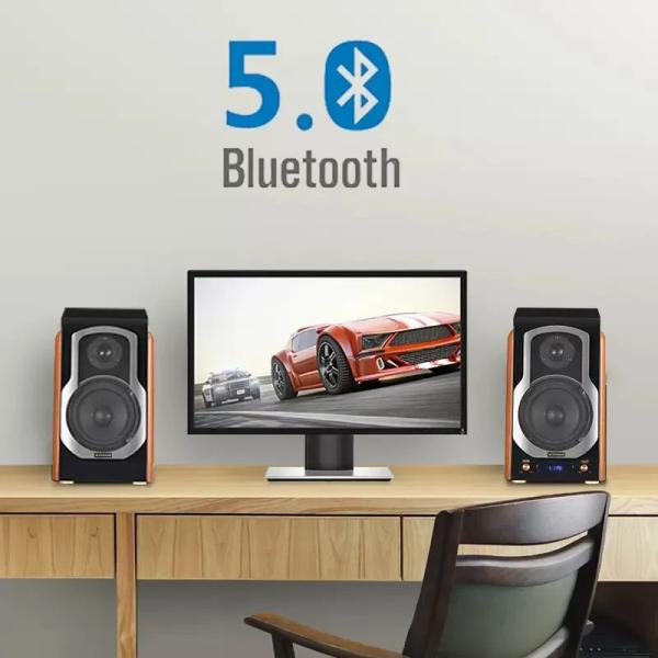 Quality 5 Inch Optical Fiber Coaxial Bookshelf Speakers Medium Bass for sale