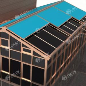 Quality Aluminium Frame Motorized Sun Shade Awning , 2x2.5m Electric Sun Shades For for sale