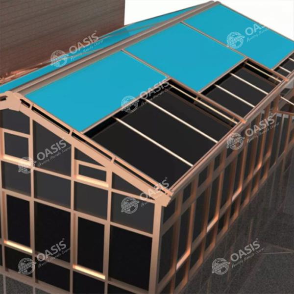 Quality Aluminium Frame Motorized Sun Shade Awning , 2x2.5m Electric Sun Shades For Patios for sale