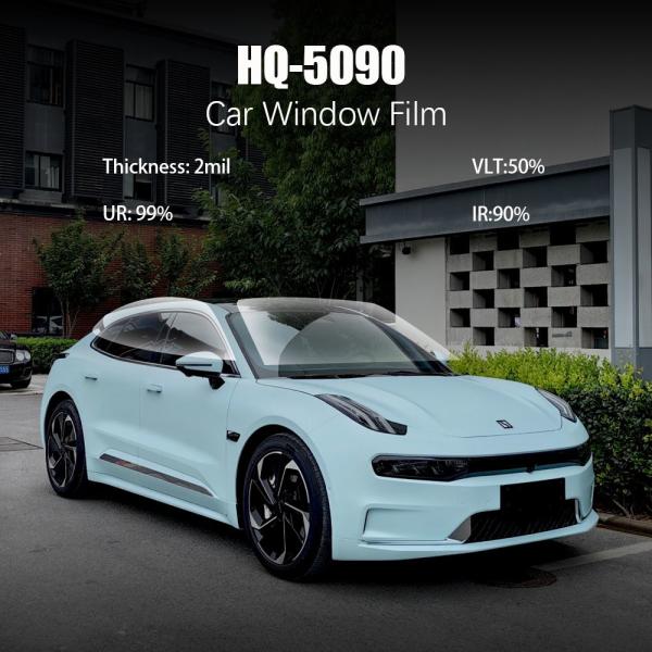 Quality HQ-5090 Vinyl Car Window Tint Film 2.0 Mil Thickness 1.52*30M/Roll for sale