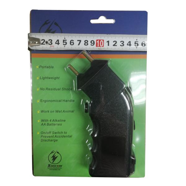 Quality ABS Battery Operated Cattle Prod / Electric Stock Prodders Black Ergonomic Design for sale
