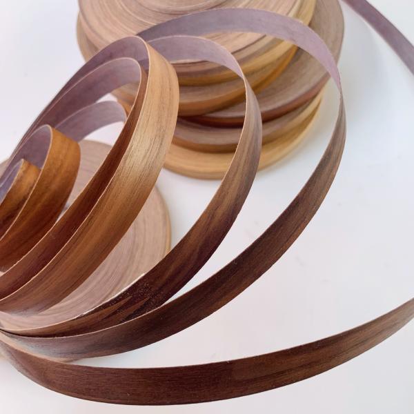 Quality Sturdy Practical Wood Veneer Strips , Mildewproof Edge Banding Veneer Tape for sale