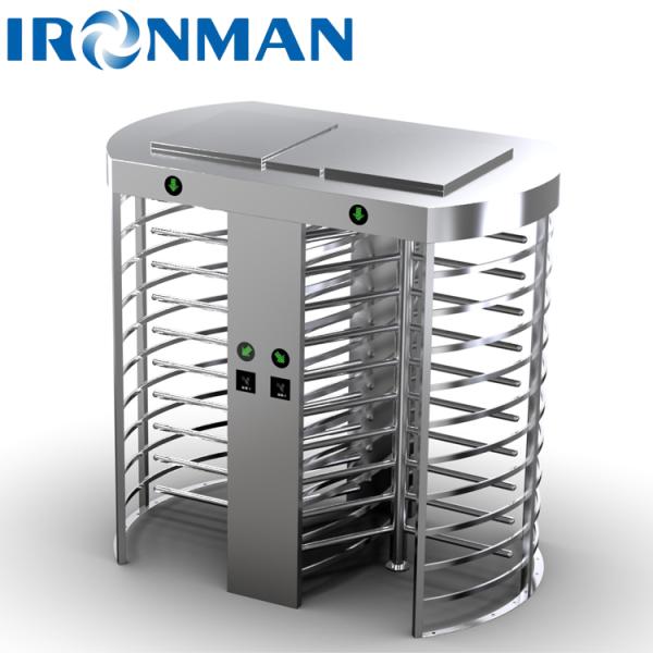 Quality Security Full Height Turnstile Gate 30 Persons / Minute Transit Speed For Construction Site for sale