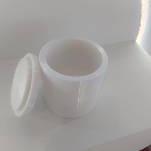 Quality Precision Grinding With 64mm Ball Mill Jar And Jar Lid Set for sale