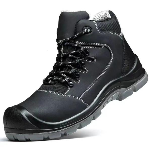 Quality S3 Security Work Boots Waterproof Ankle High Work Boot With Steel Toe for sale
