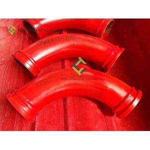 Quality 20# steel Concrete Pump Pipeline , 30 Degree Pipe Elbow 500MM for sale