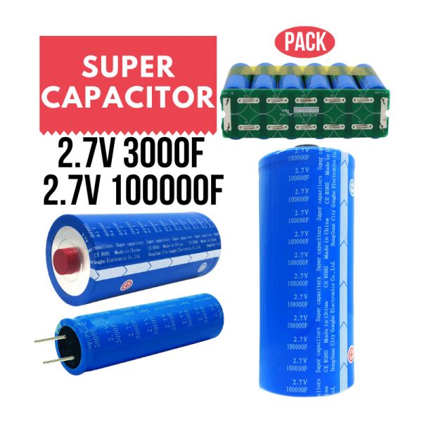 Quality 2.7V 100000 Graphene Supercapacitor Battery For Solar 60WH Energy Storage for sale