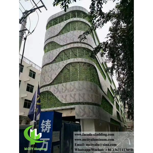 Quality Peforation Metal Cladding Aluminum Facade Hollow Sheet Metal for sale