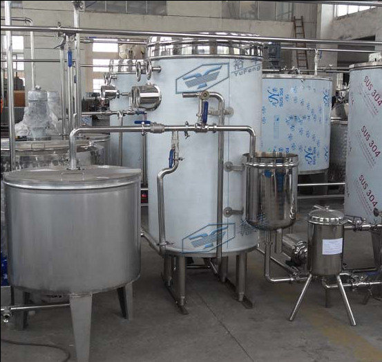 Quality SUS 304 Juice Processing Equipment steam heating mixing line for sale