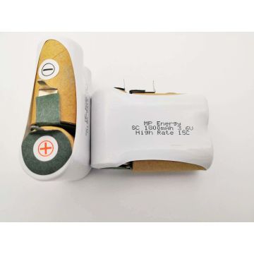 Quality Power Tools Nicd Battery Cells 3.6V SC1800mAh High Discharge Rate 15C CB IEC for sale