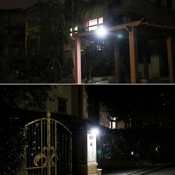 Quality Adjustable Security 600lm 120degree Solar Motion Sensor Wall Light PC+ABS for sale